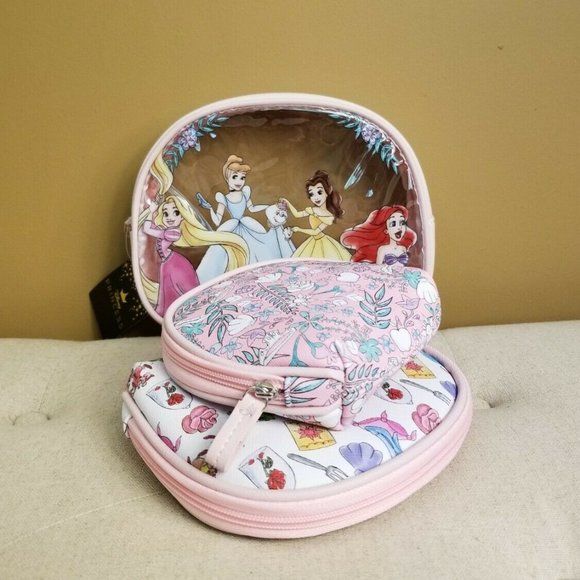 Disney | Bags | Disney Princess Cosmetic Bag Set 3 Piece New | Poshmark
